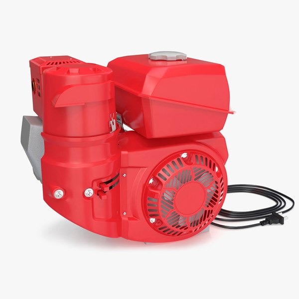 modelo 3d Motor Diesel Motor Rojo - TurboSquid 2152622