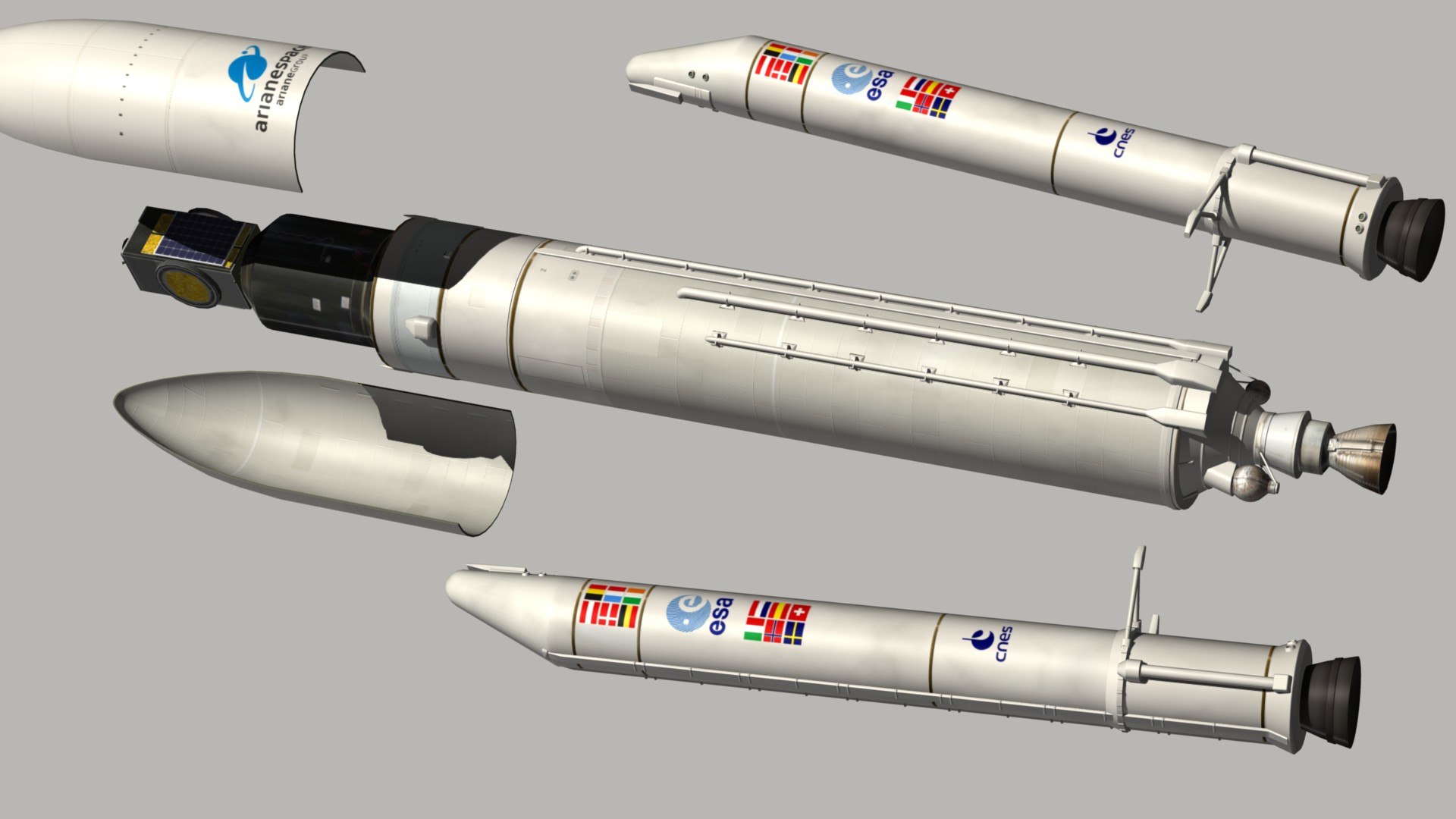 3D Ariane 5 Eca Model - TurboSquid 1291328