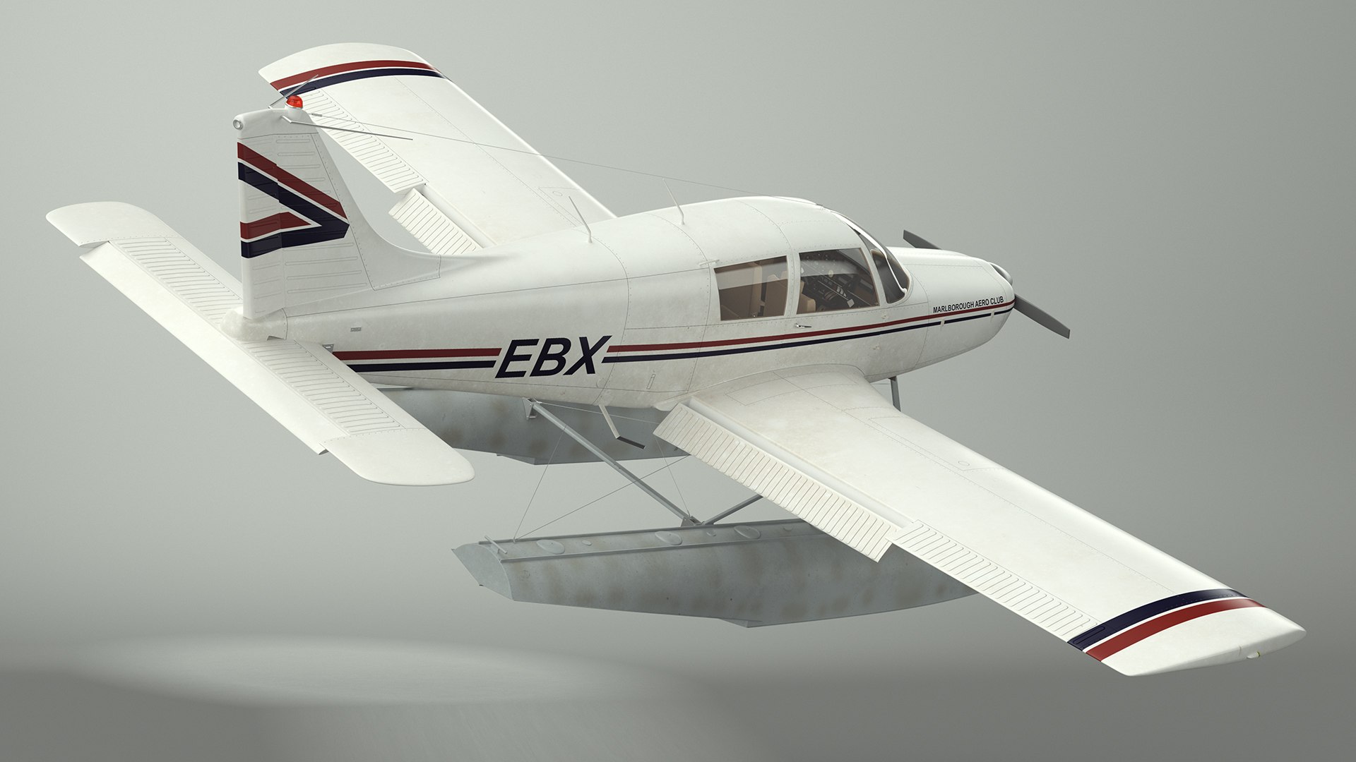 3D Private Seaplane Piper PA-28 Cherokee Rigged - TurboSquid 2249979