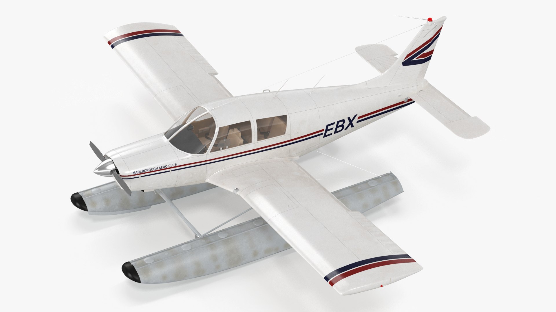 3D Private Seaplane Piper PA-28 Cherokee Rigged - TurboSquid 2249979