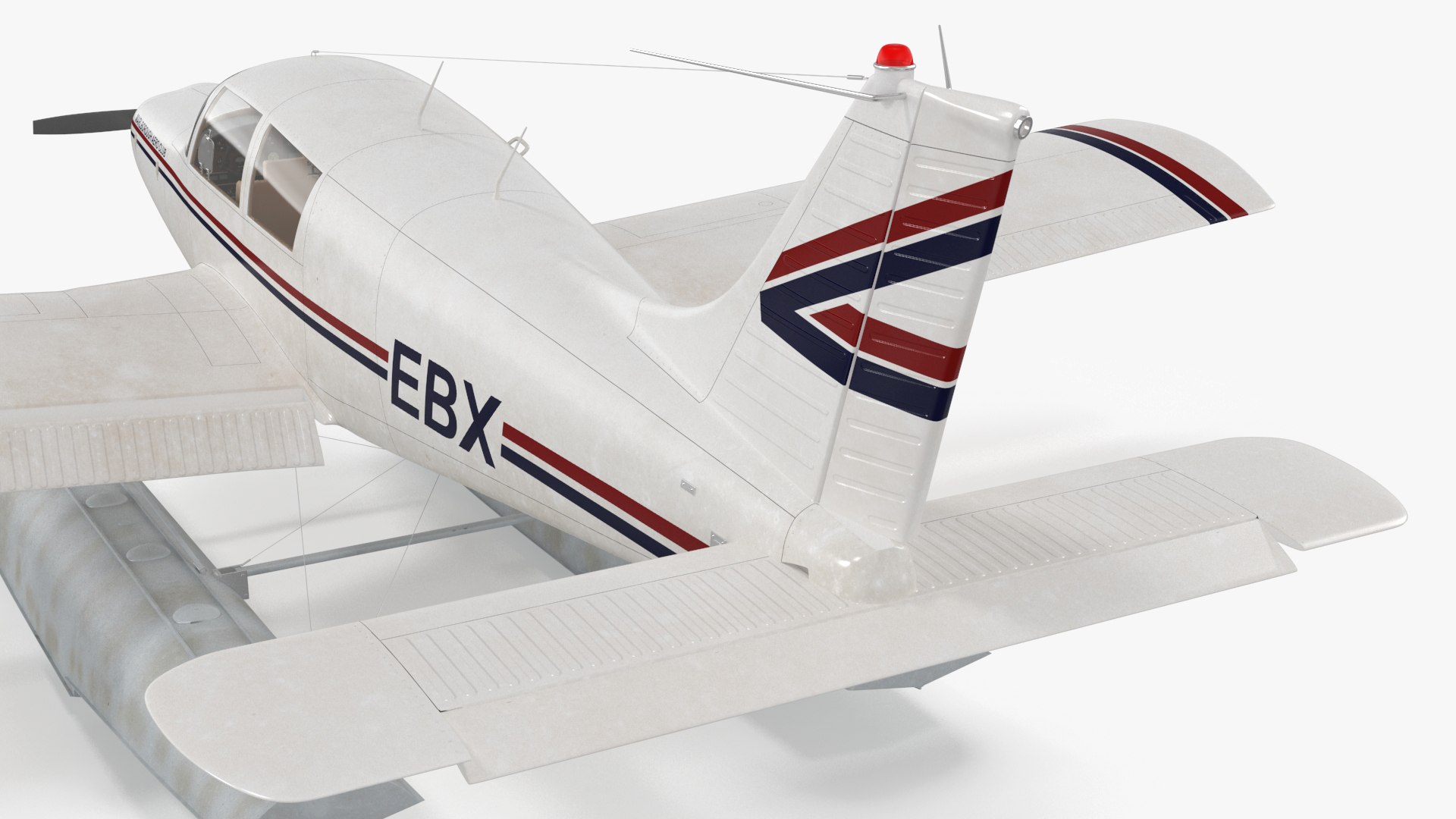 3D Private Seaplane Piper PA-28 Cherokee Rigged - TurboSquid 2249979