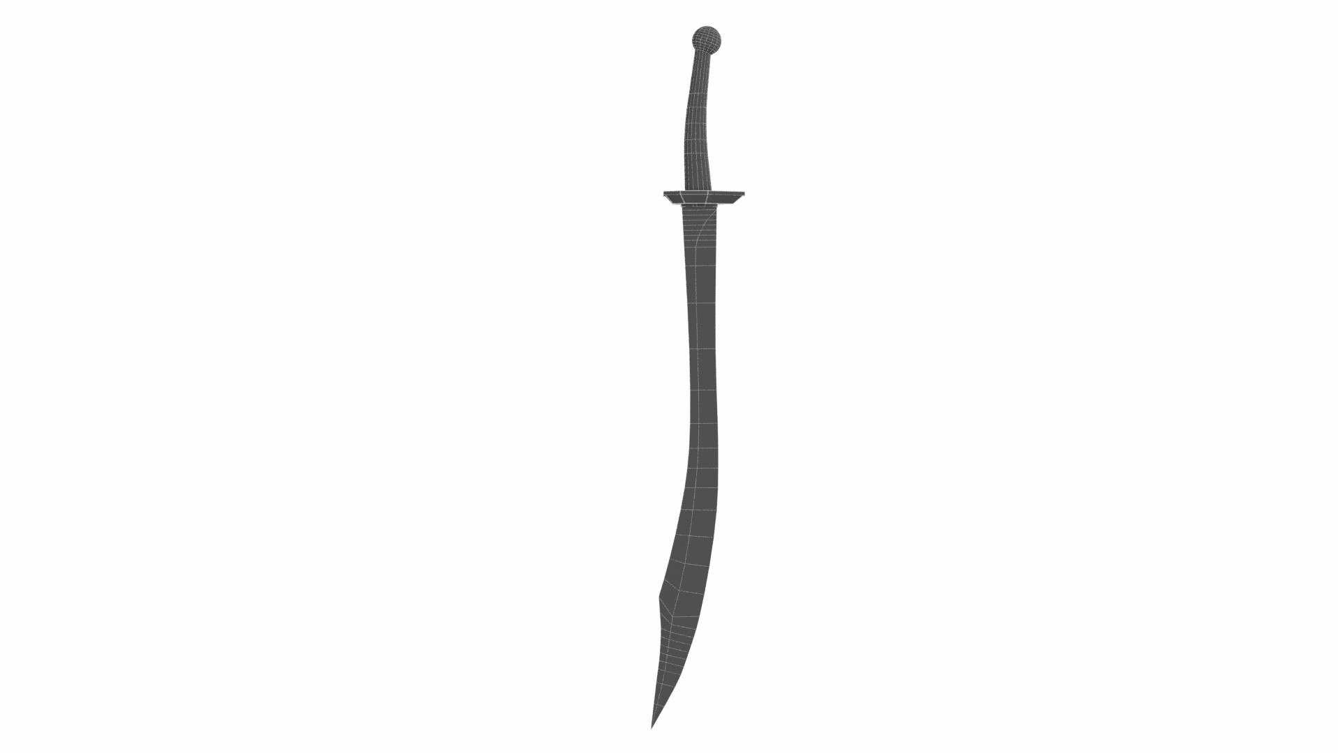 3D Curved sword 16 model - TurboSquid 2048933