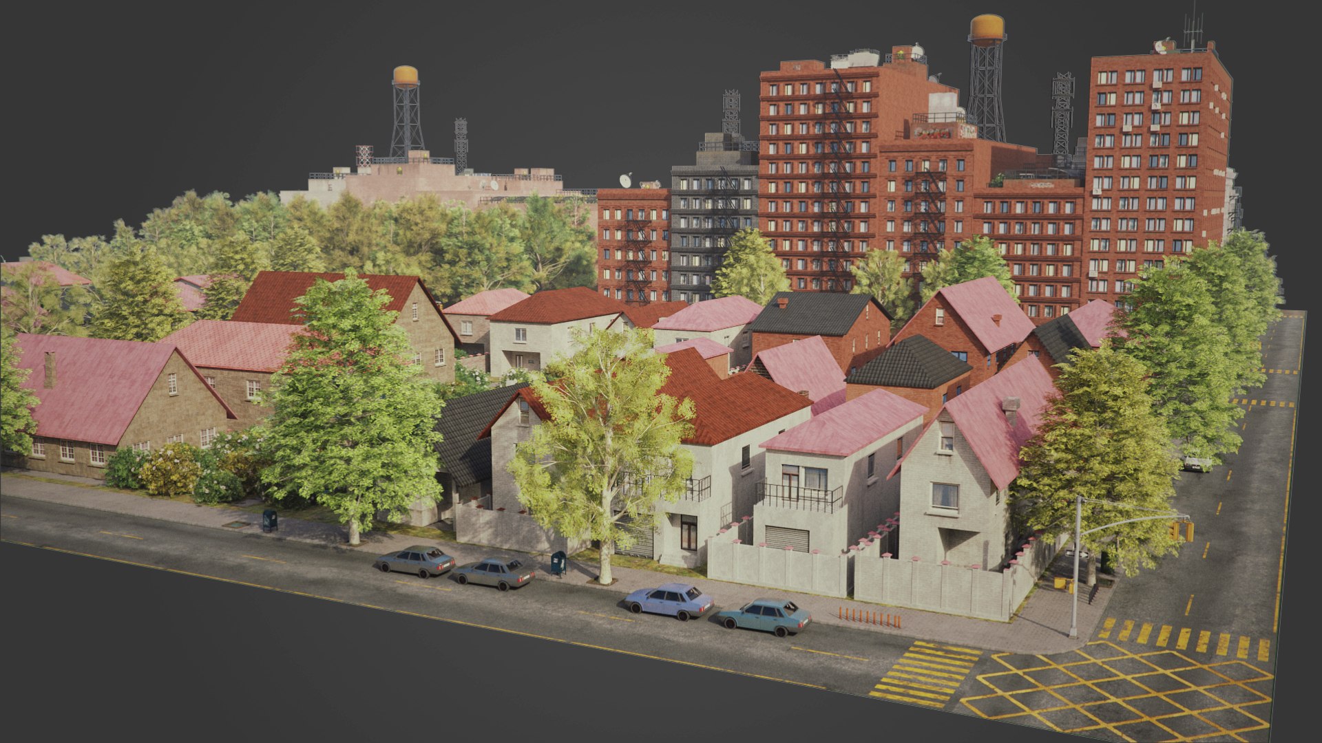 City Streets Model - TurboSquid 1637805