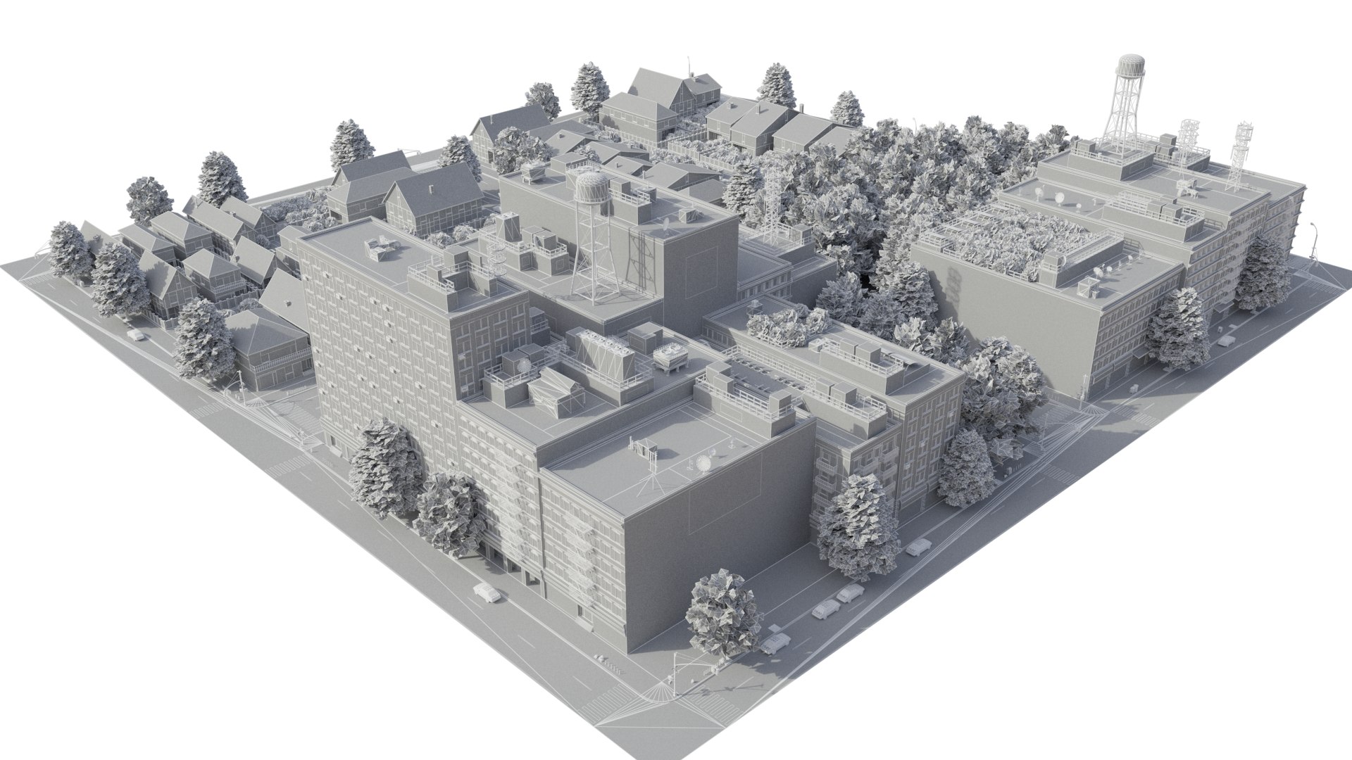 City Streets Model - TurboSquid 1637805