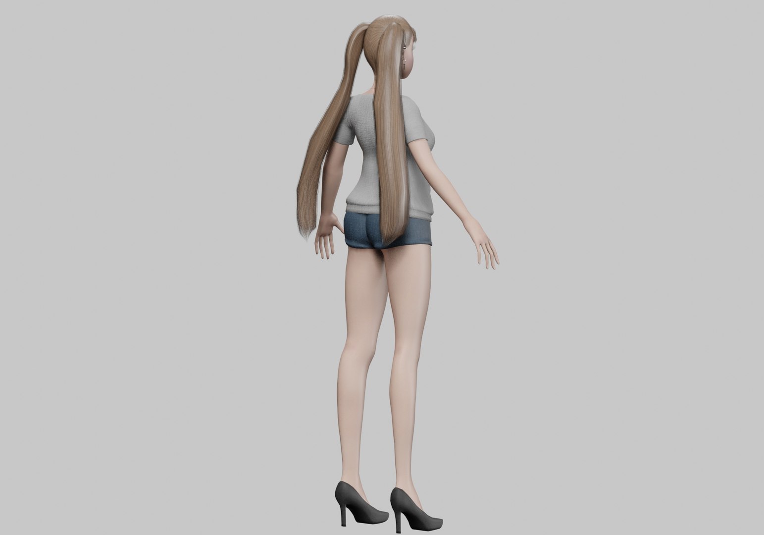 Cartoon Standard Girl V21997 3D Model - TurboSquid 2264616