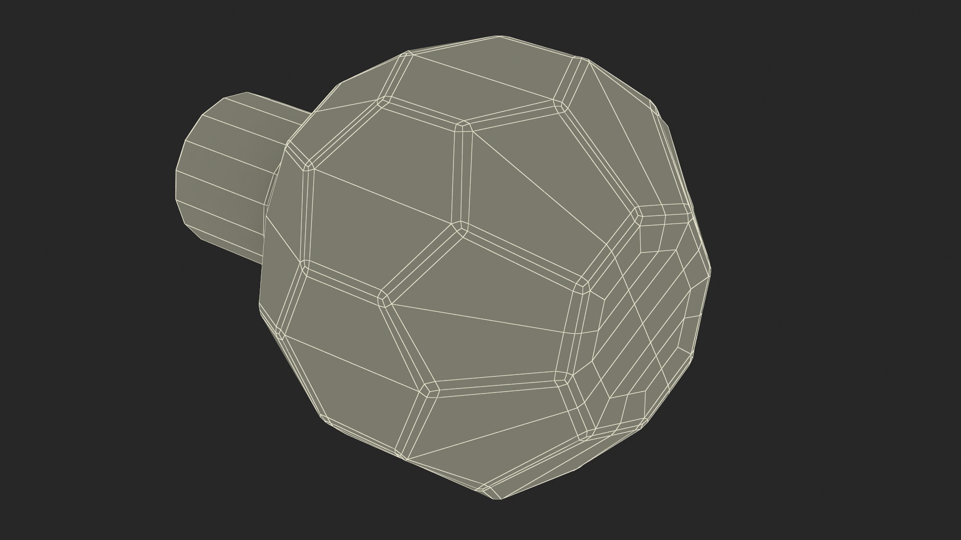 Kitchen Cabinet Handle Knob Spherical Silver Model - TurboSquid 2220693