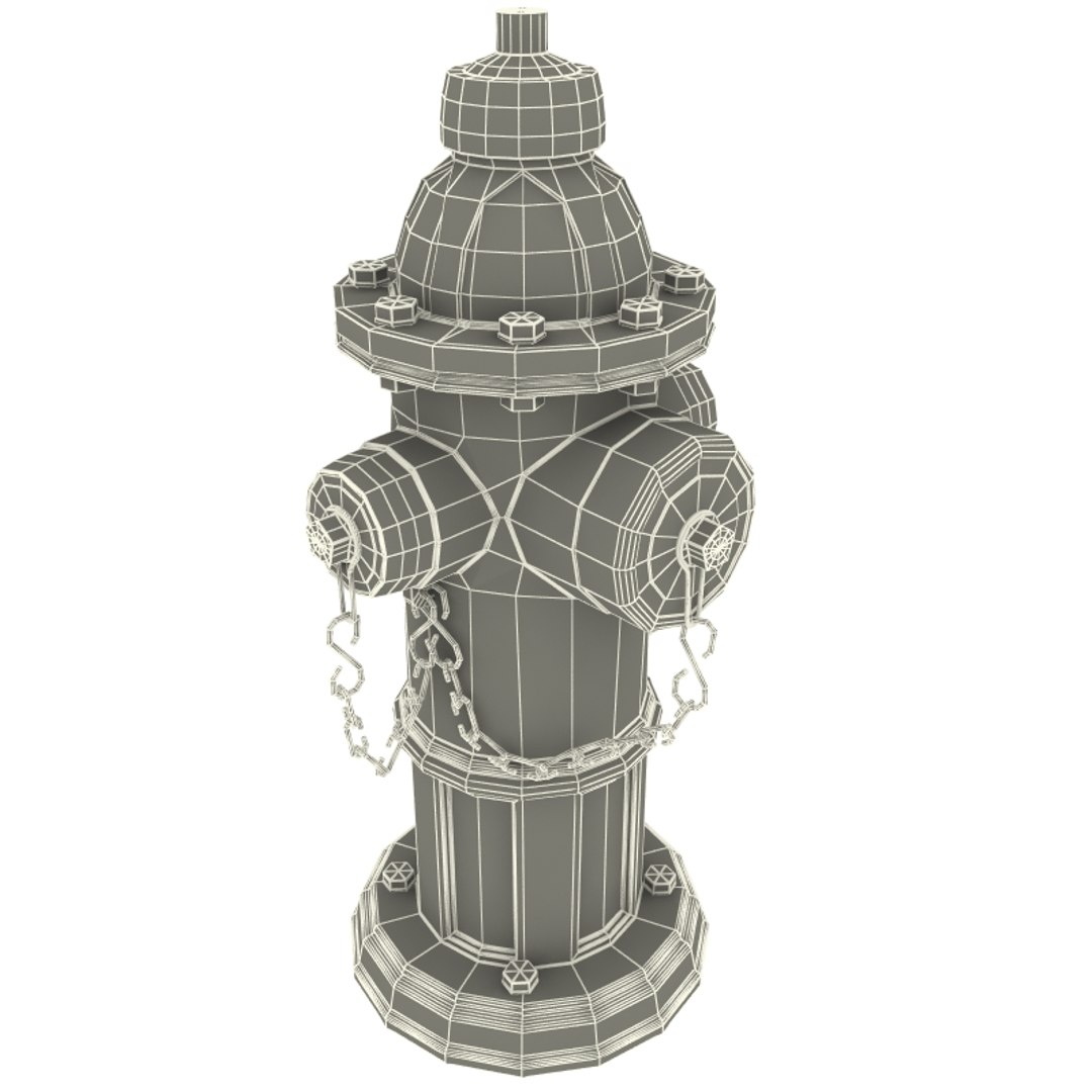 3d Hydrant Modelled