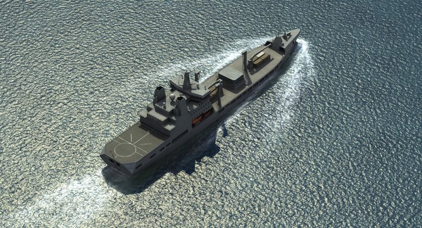 modelo 3d RFA Tide Class Supply Ship - TurboSquid 1287607