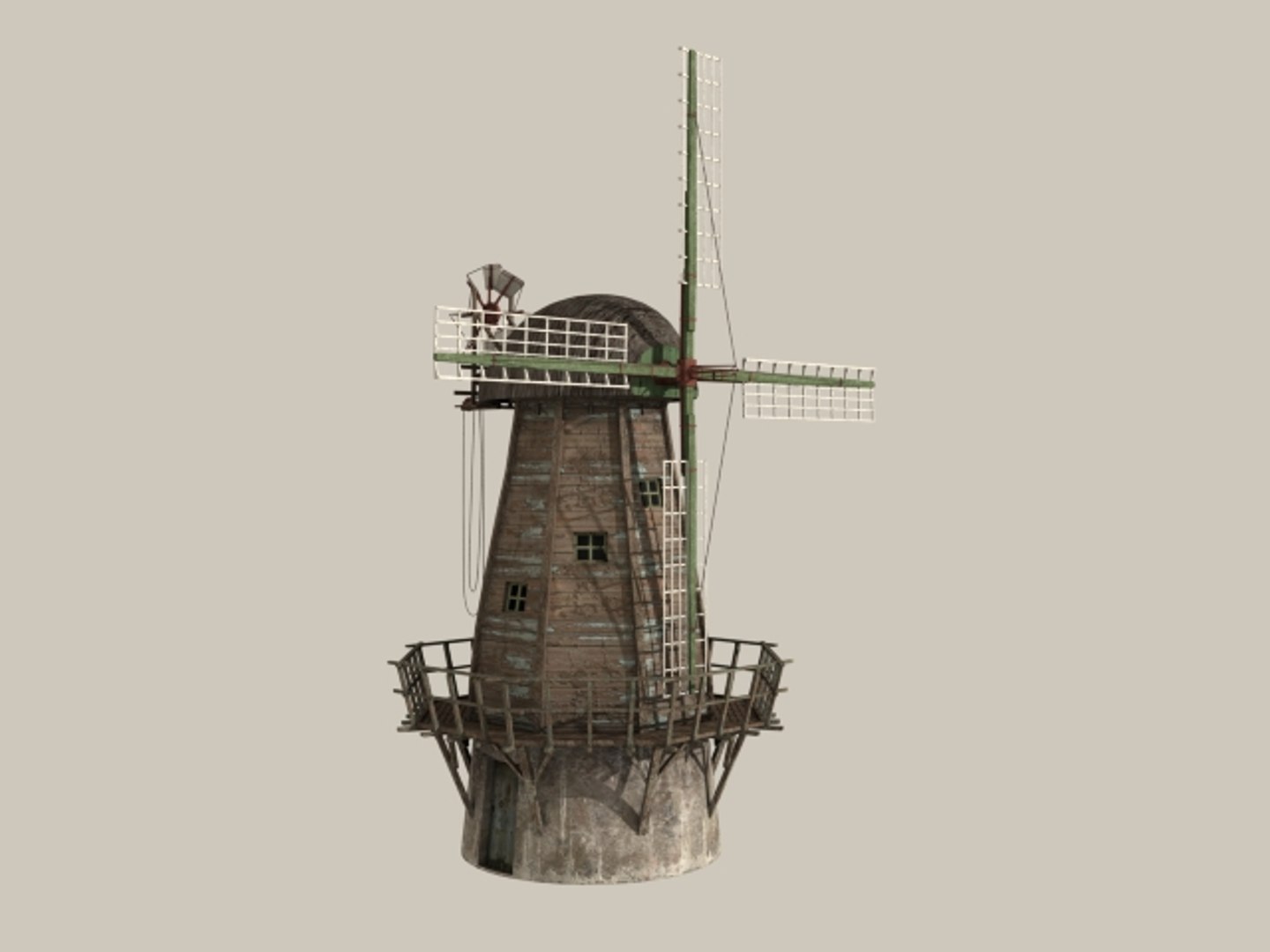 3d Model Windmill Wind