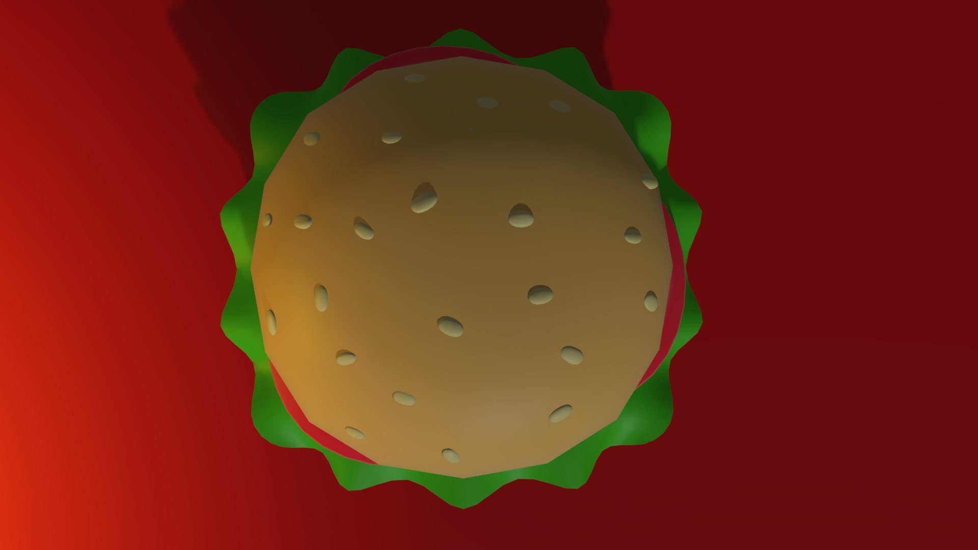 Cartoon Burger 3D Model - TurboSquid 2238210
