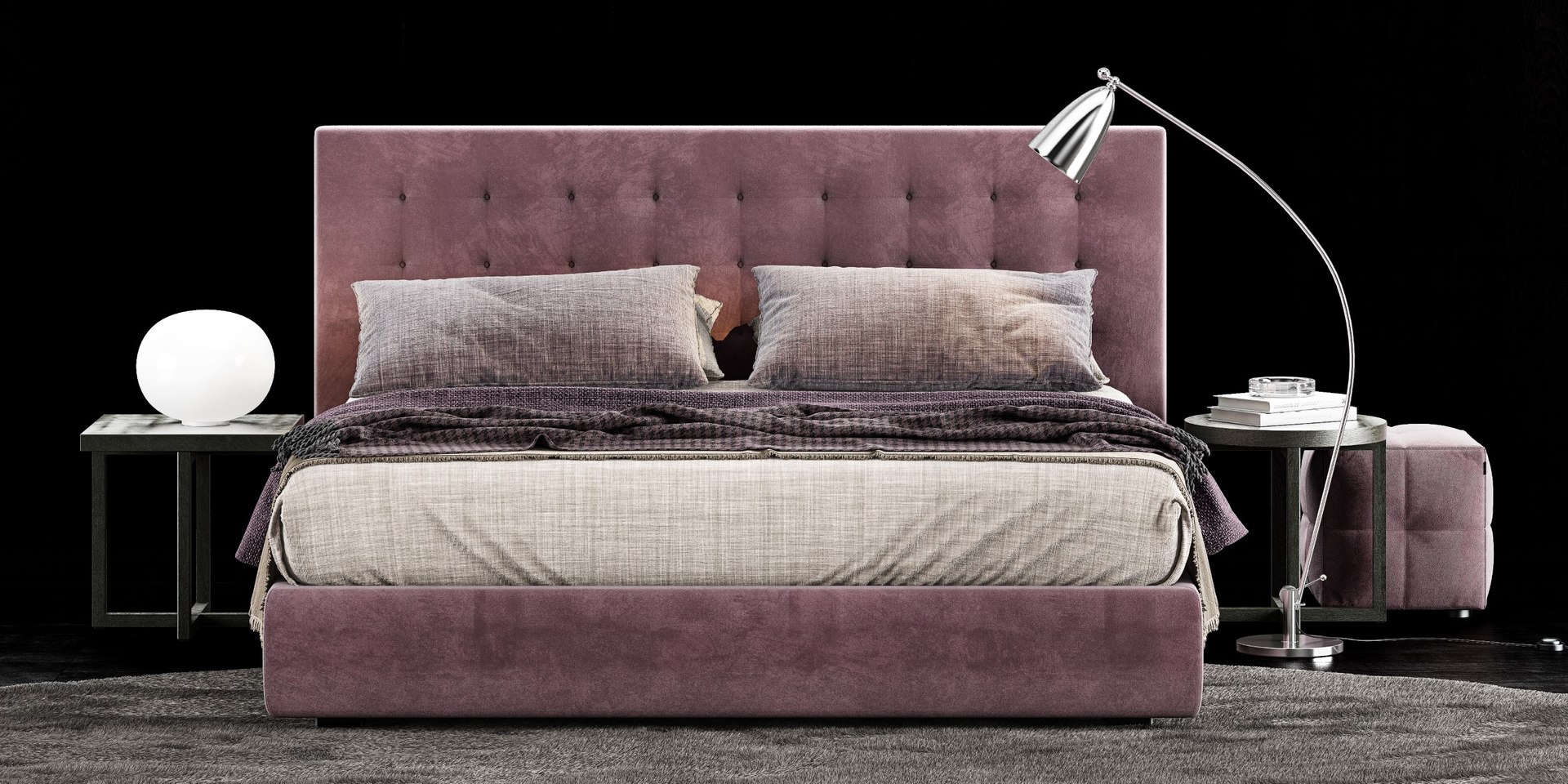 3D Poliform Arca Bed Lamp - TurboSquid 1591107