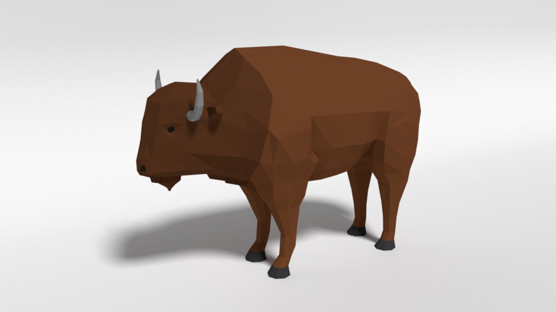 3D Bison Cartoon - TurboSquid 1463265