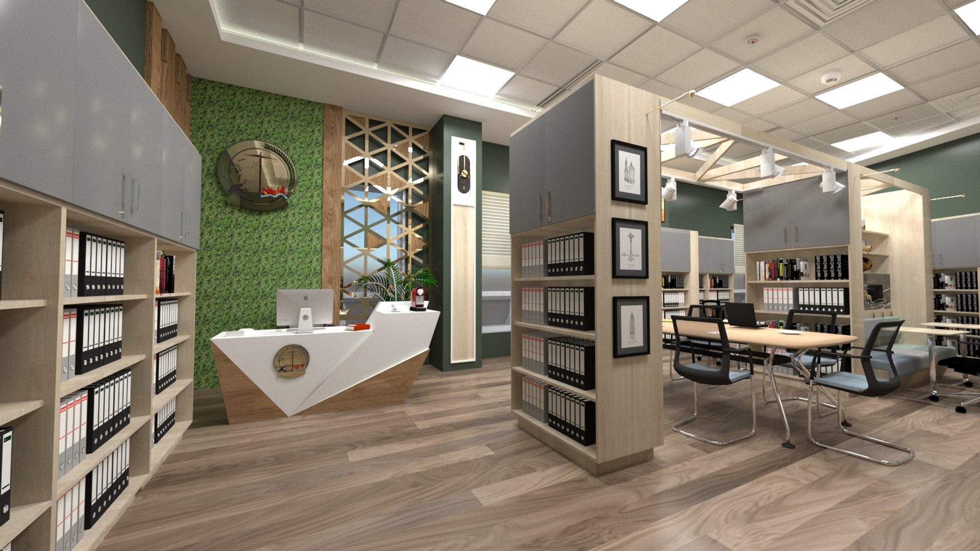 3D Library Interior - TurboSquid 2083668