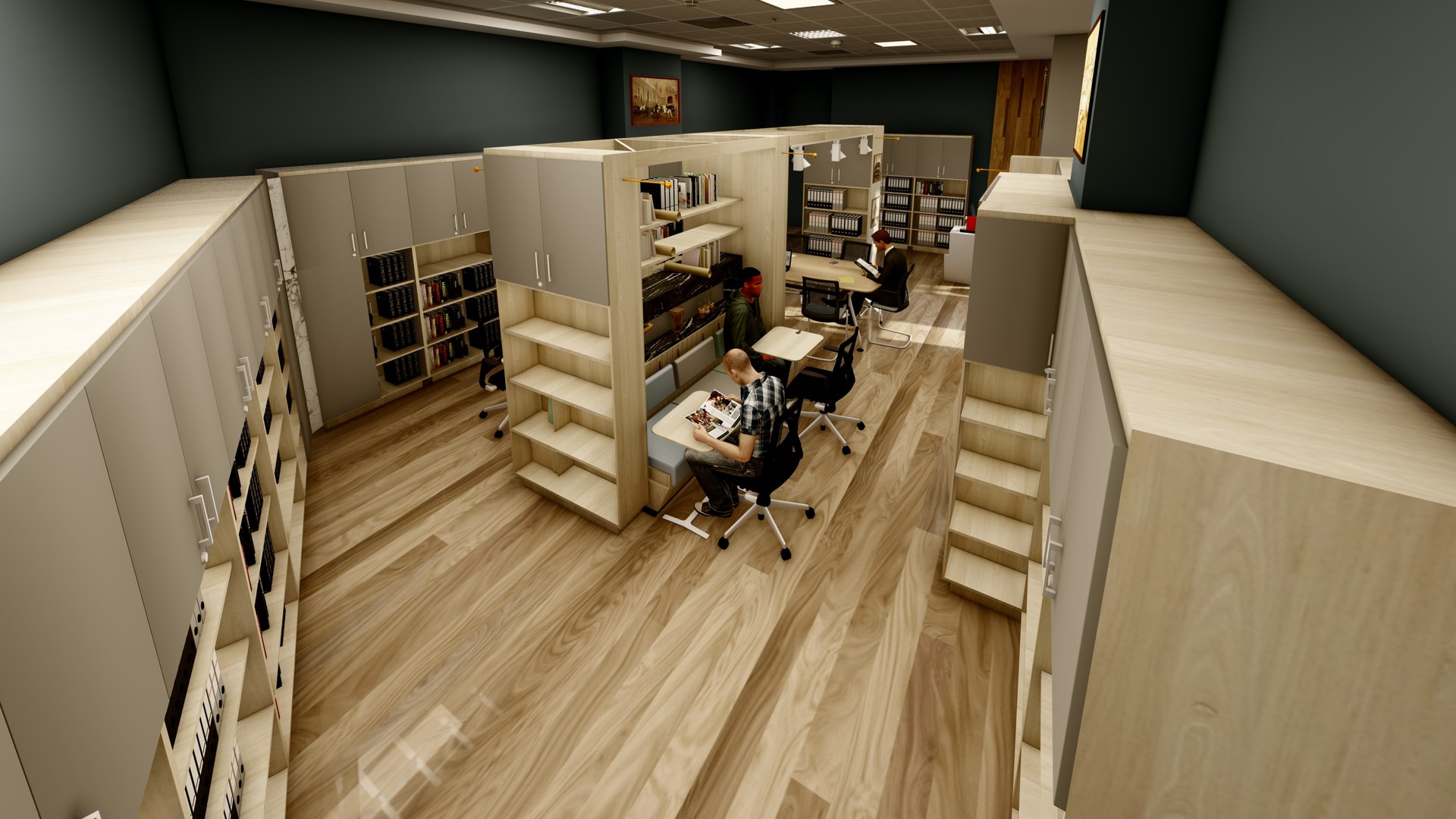 3D Library Interior - TurboSquid 2083668