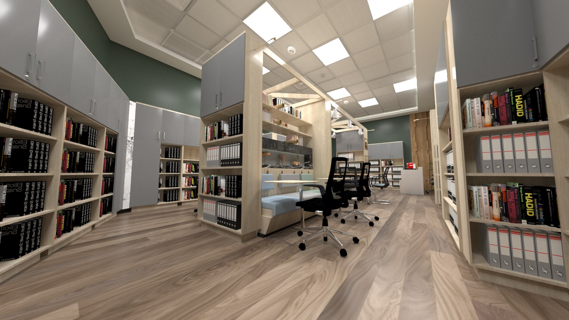 3D Library Interior - TurboSquid 2083668