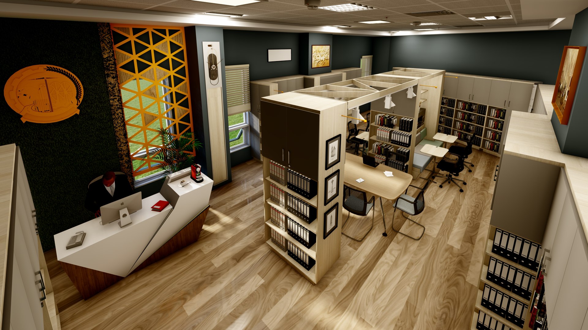 3D Library Interior - TurboSquid 2083668