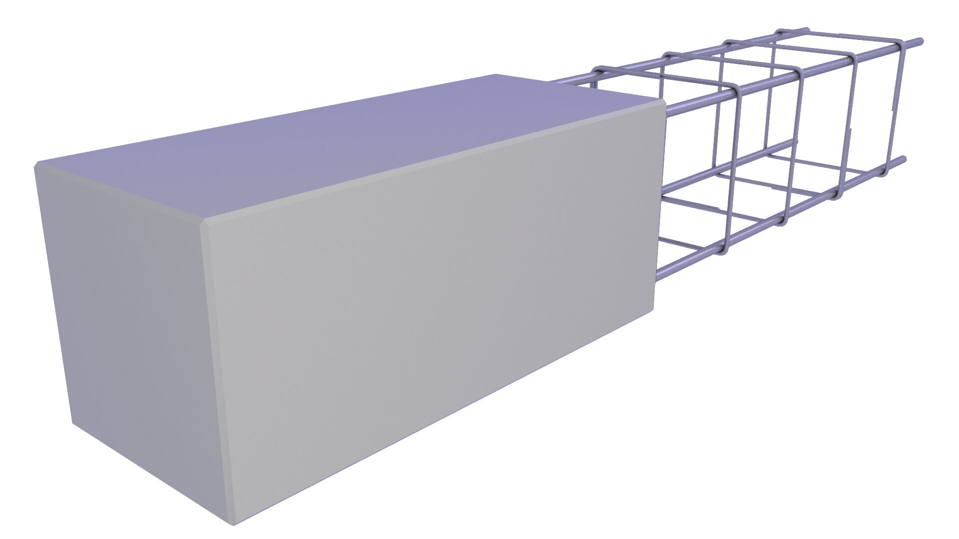 3D Reinforced Concrete Beam 5 Model - TurboSquid 2096962