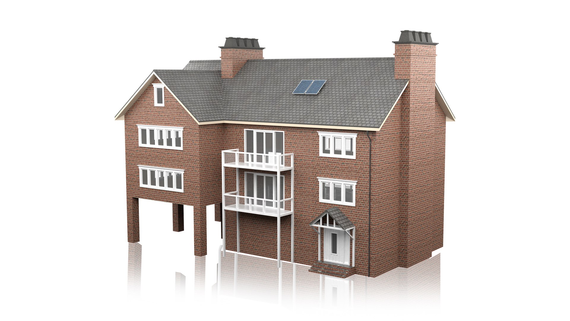 British House Design 06 3D Model - TurboSquid 2262388