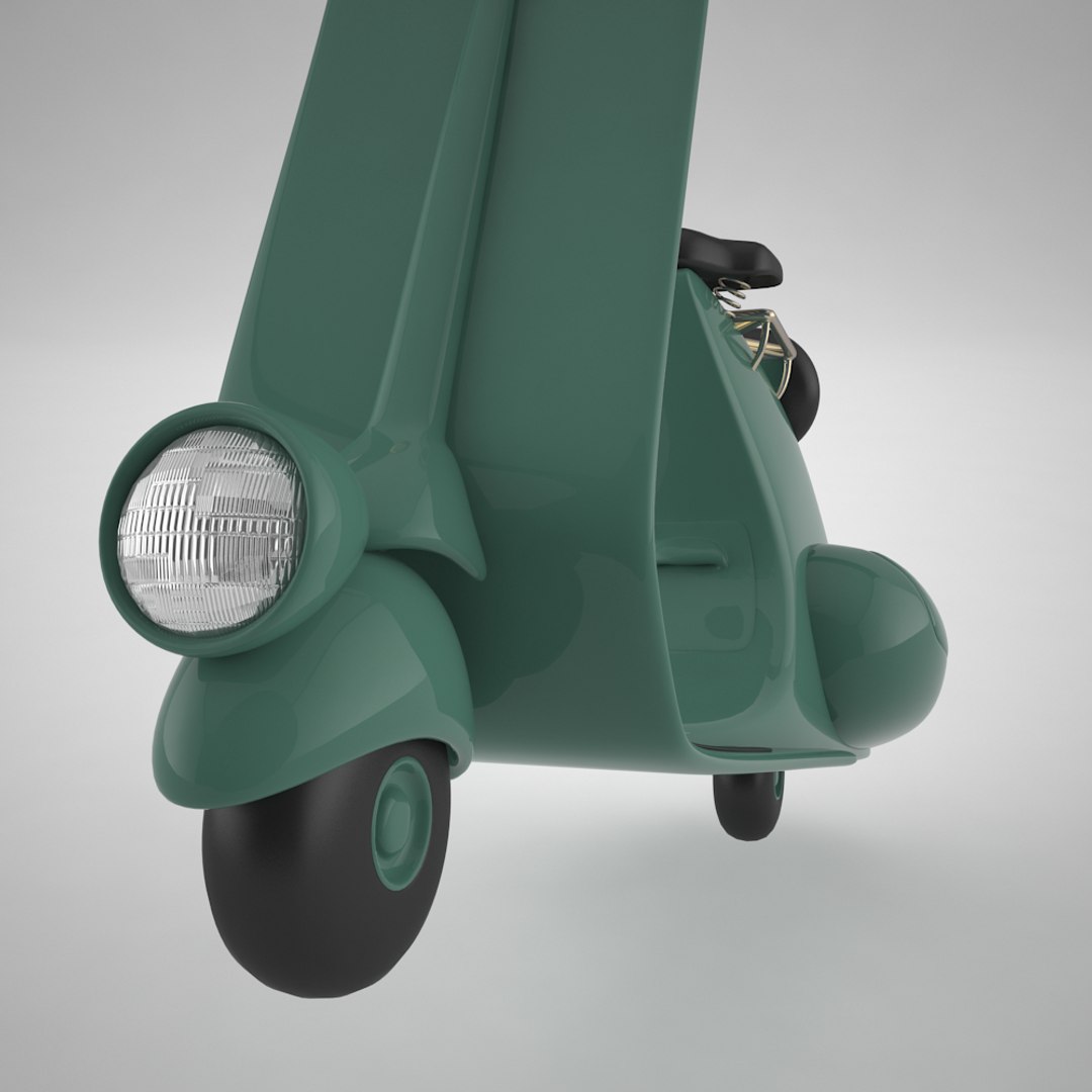 stylized cartoon scooter 3d max