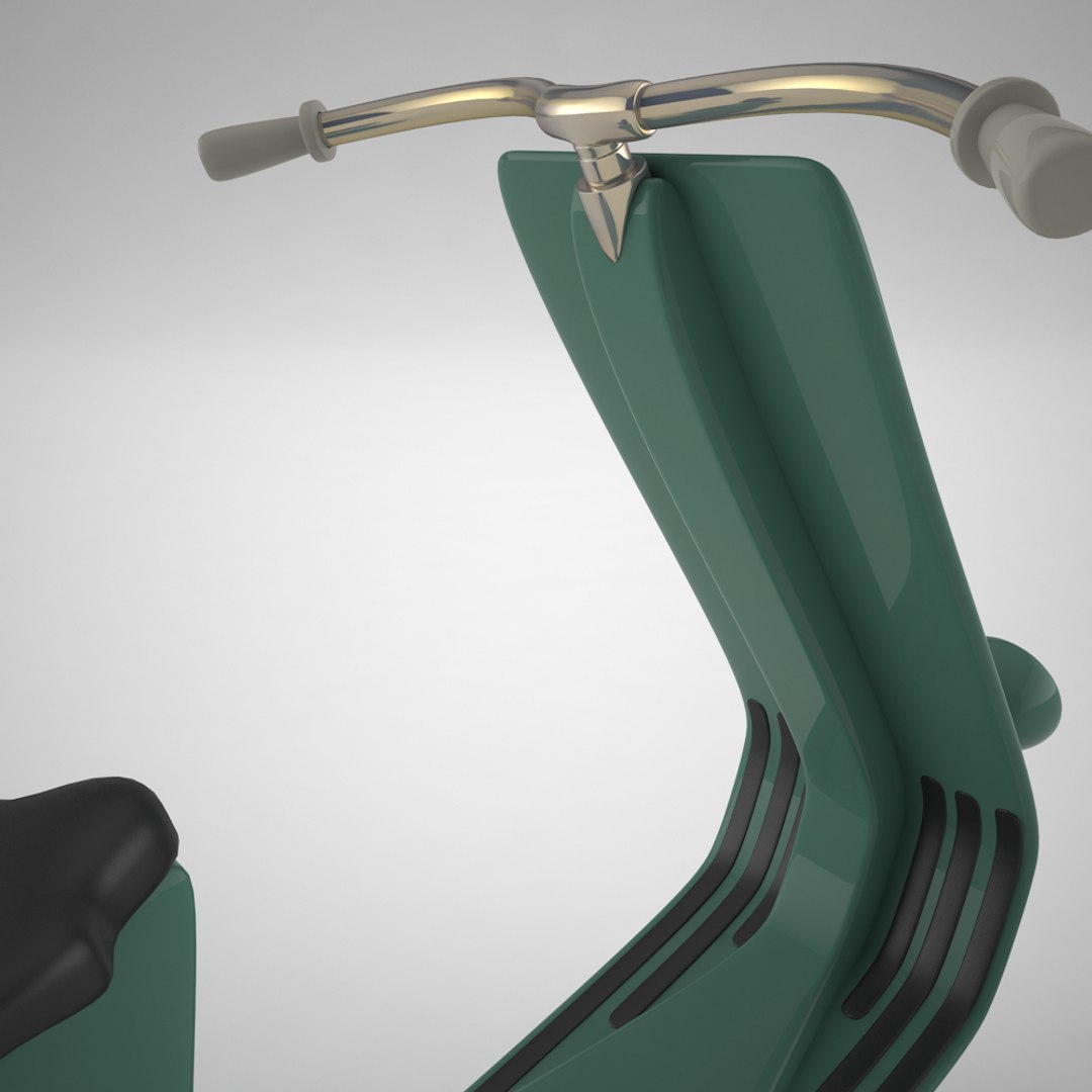stylized cartoon scooter 3d max