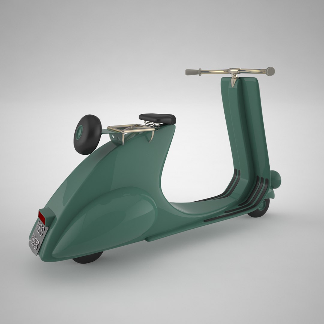 Stylized Cartoon Scooter 3d Max