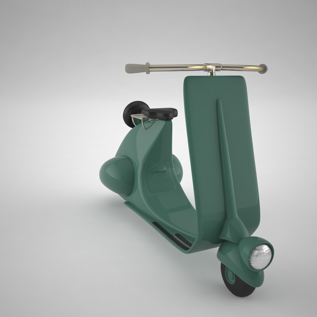 Stylized Cartoon Scooter 3d Max