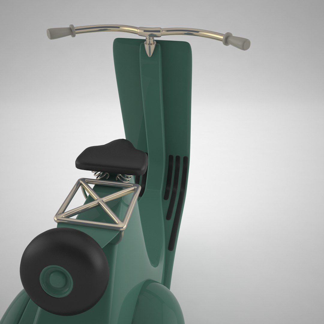 stylized cartoon scooter 3d max