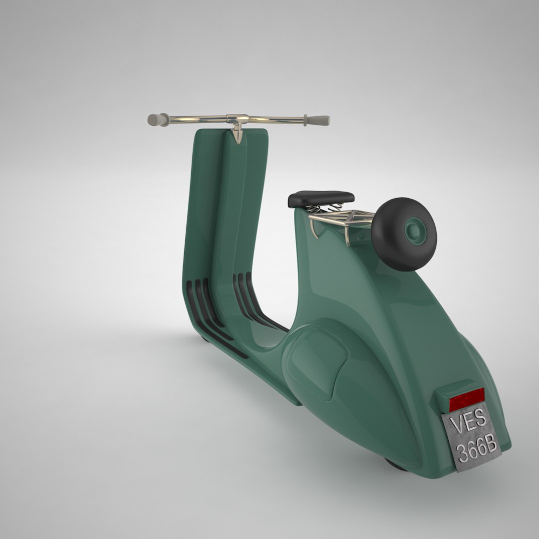 Stylized Cartoon Scooter 3d Max