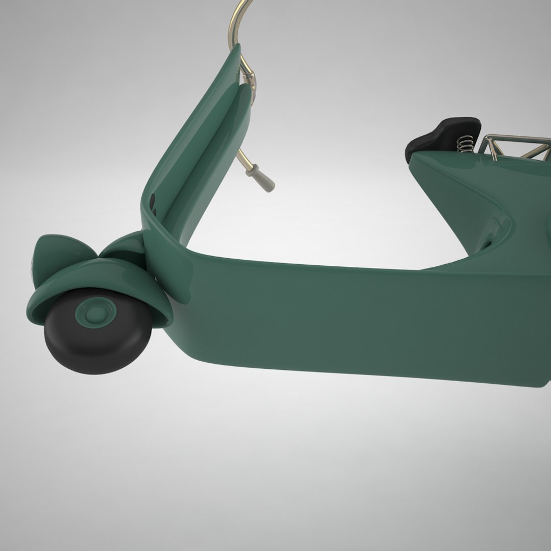 stylized cartoon scooter 3d max