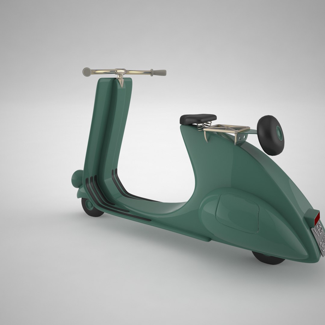Stylized Cartoon Scooter 3d Max