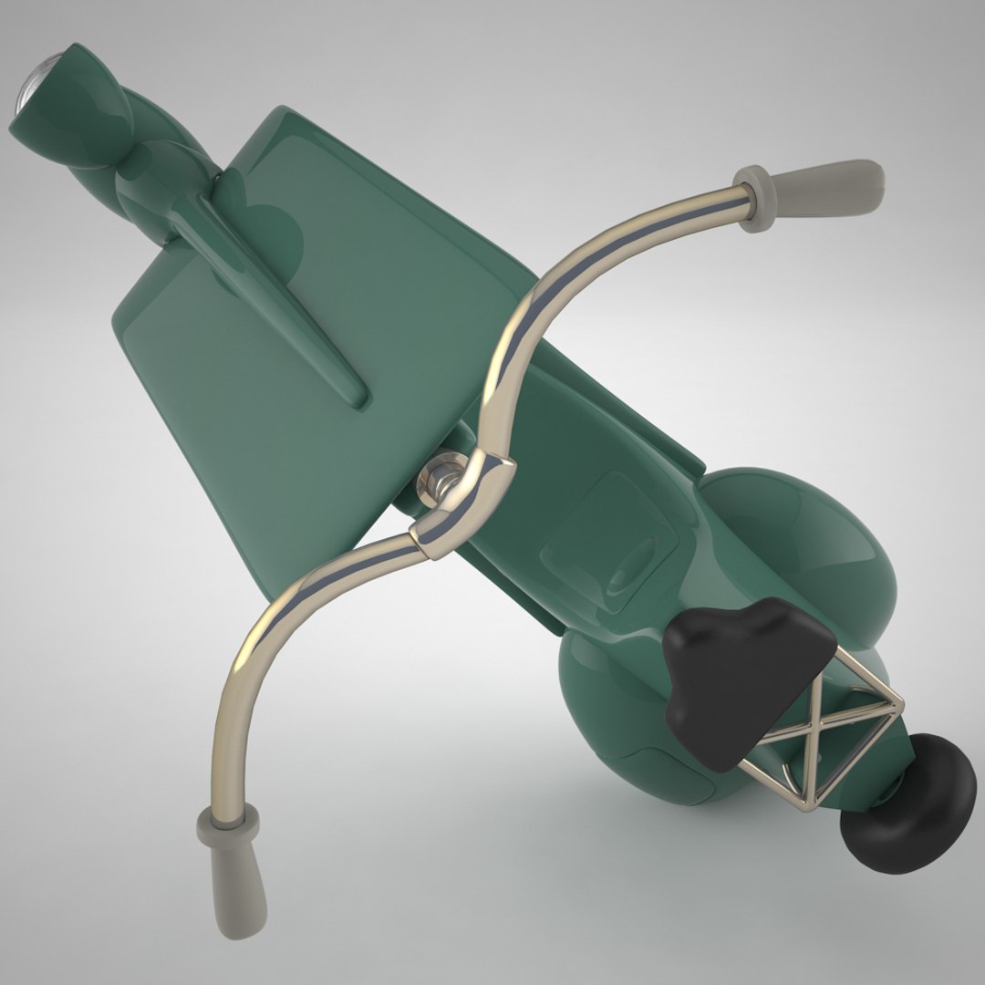 stylized cartoon scooter 3d max