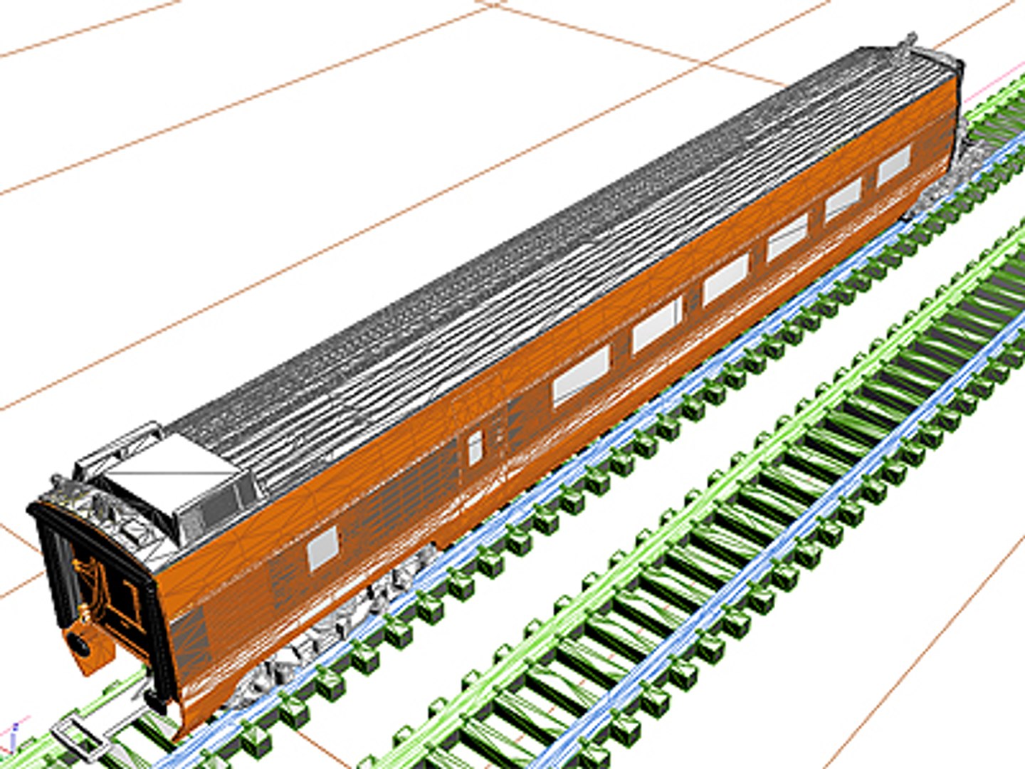 Tgv High-speed Train Cars 3d Model