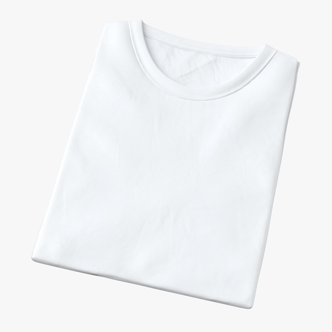 Female crew neck t-shirts model - TurboSquid 1235144