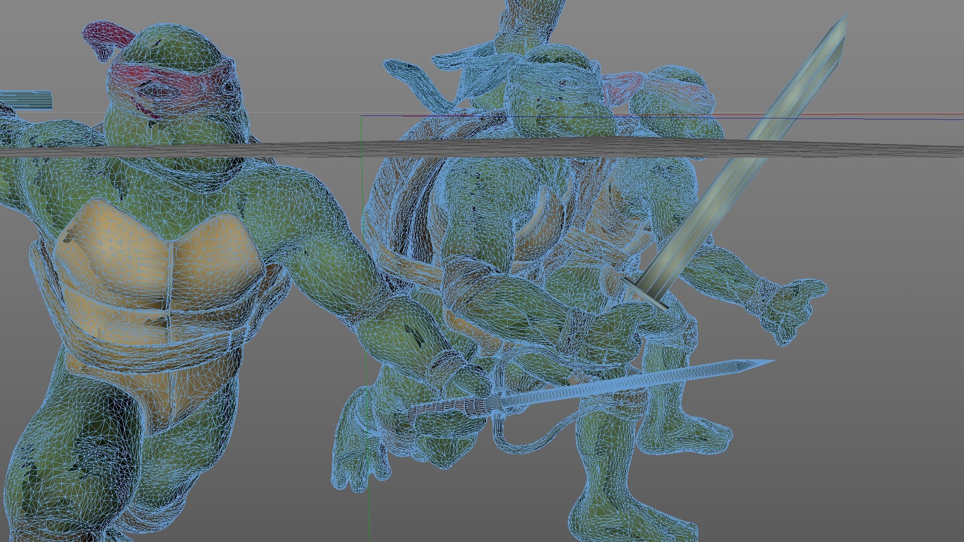 3D TMNT On Action Pose - TurboSquid 2316679
