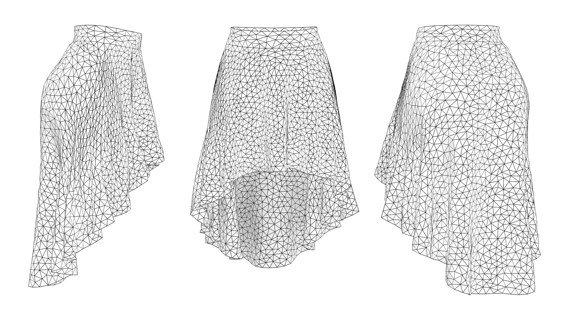 Backdrop Hem Skirt 3D Model - TurboSquid 1845540
