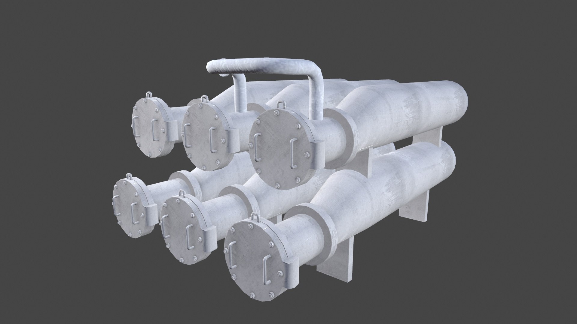 Tube Heat Exchanger 3D Model - TurboSquid 2328737