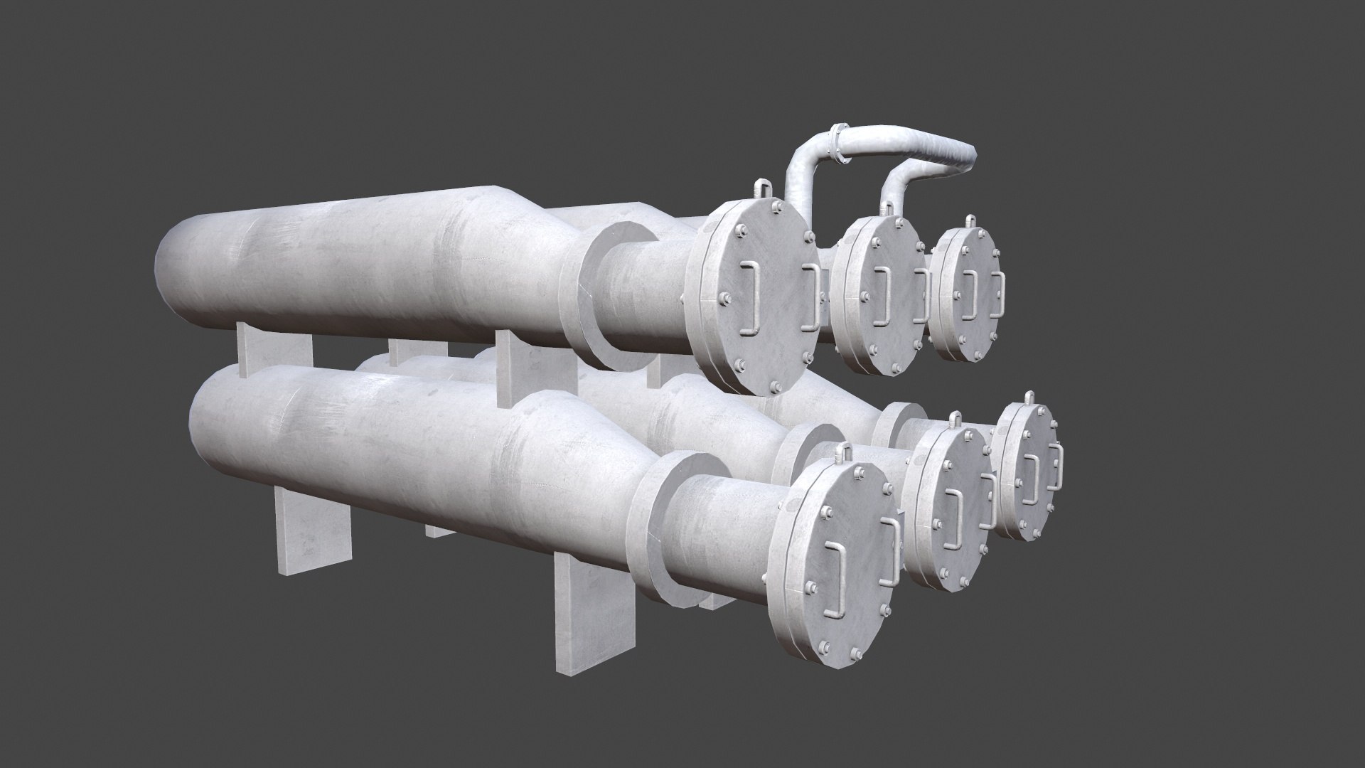 Tube Heat Exchanger 3D Model - TurboSquid 2328737