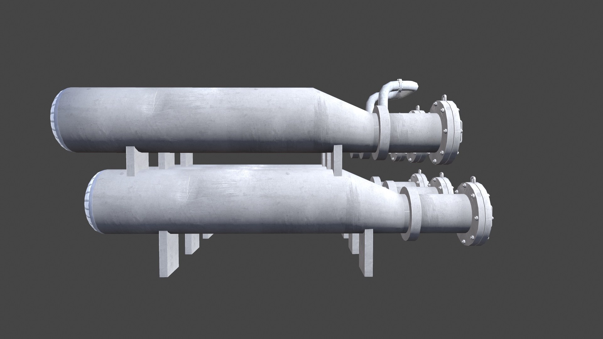 Tube Heat Exchanger 3D Model - TurboSquid 2328737