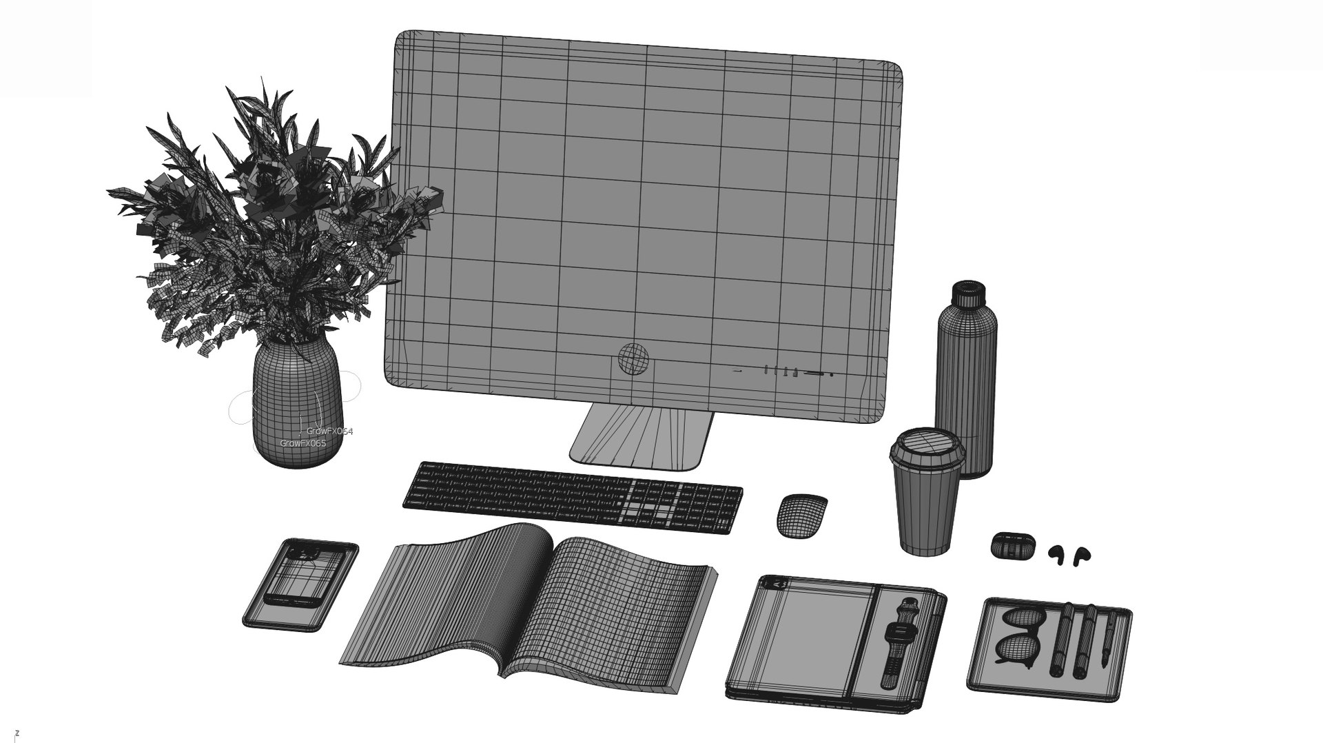 Set 7 Pc 3D Model - TurboSquid 2074063