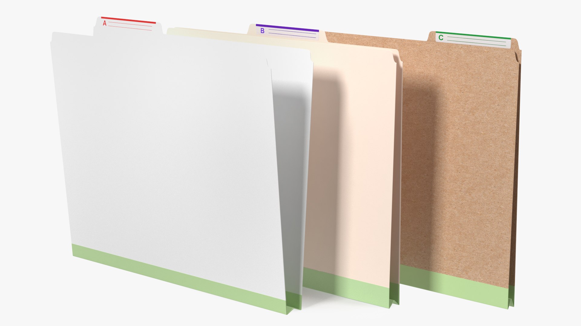 3D Colored Cardboard File Folder - TurboSquid 1797882