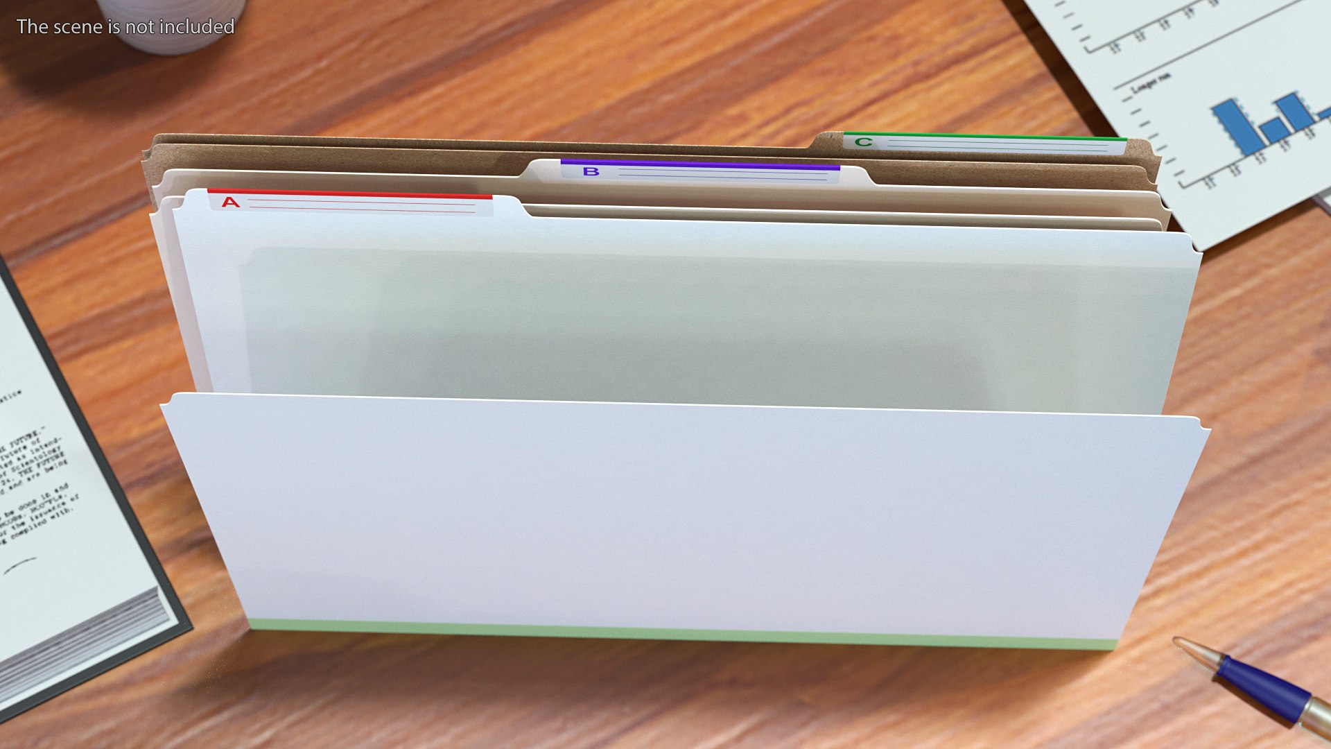 3D Colored Cardboard File Folder - TurboSquid 1797882