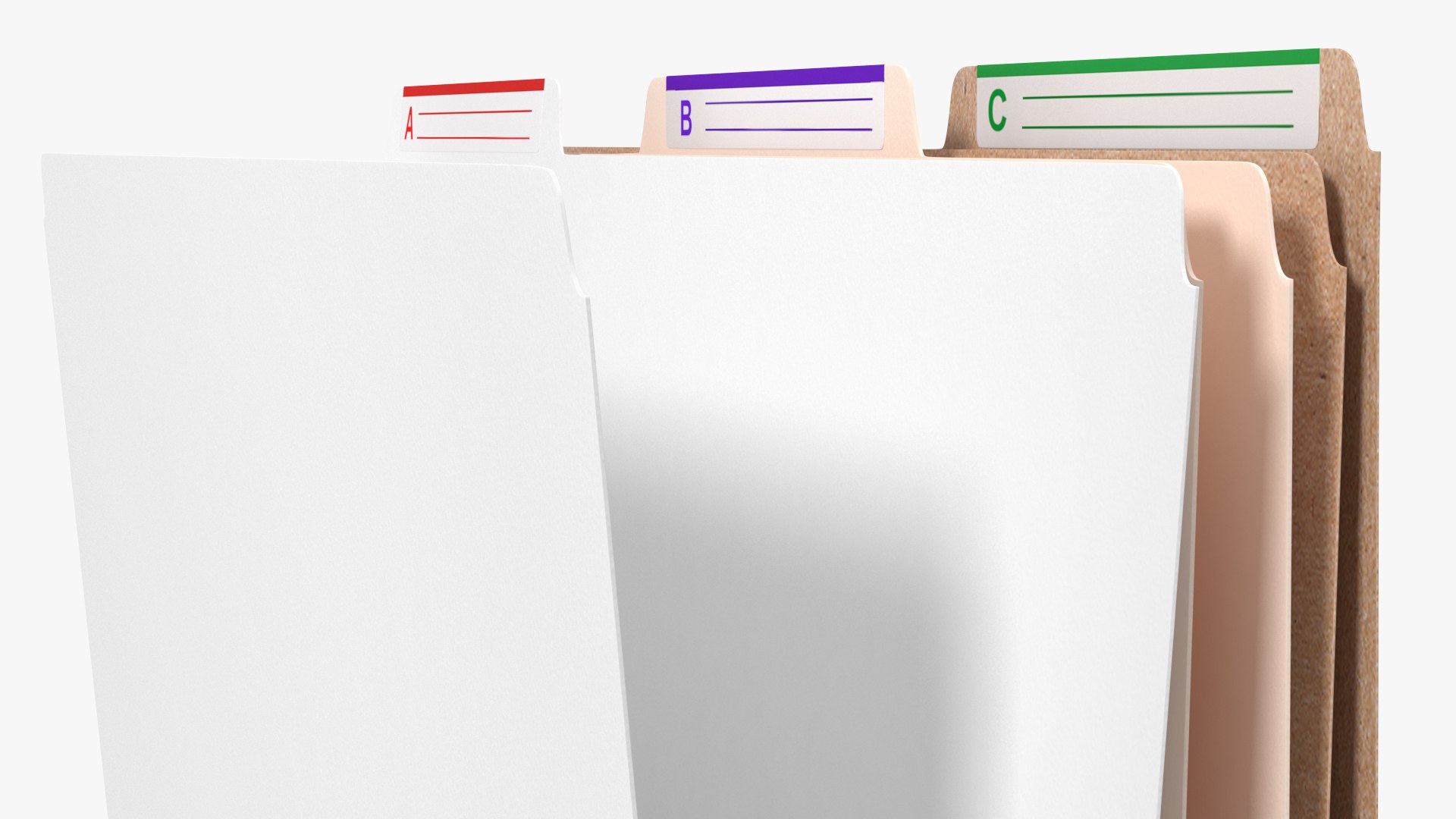 3D Colored Cardboard File Folder - TurboSquid 1797882