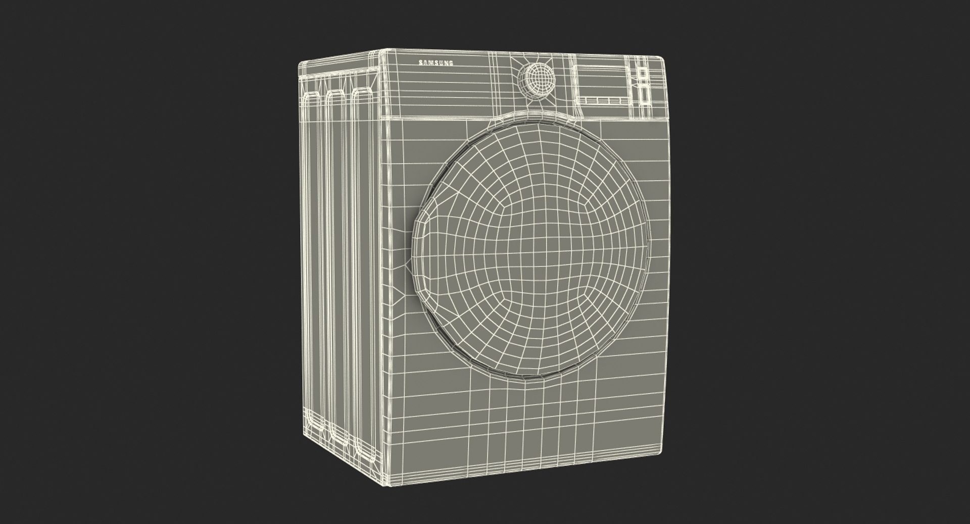 3D Model Samsung White Load Dryer - TurboSquid 1289086
