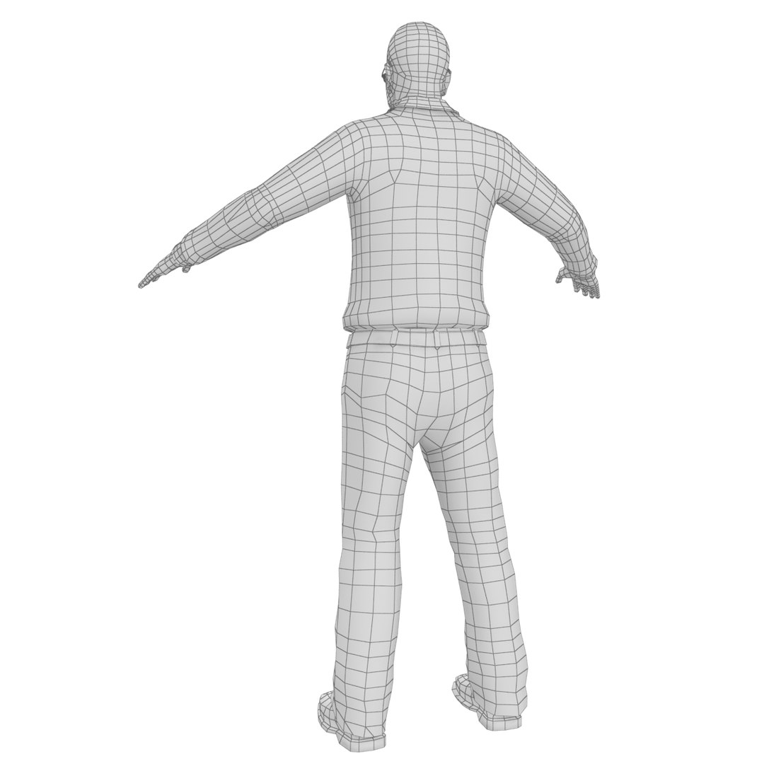 3D old man model - TurboSquid 1281441