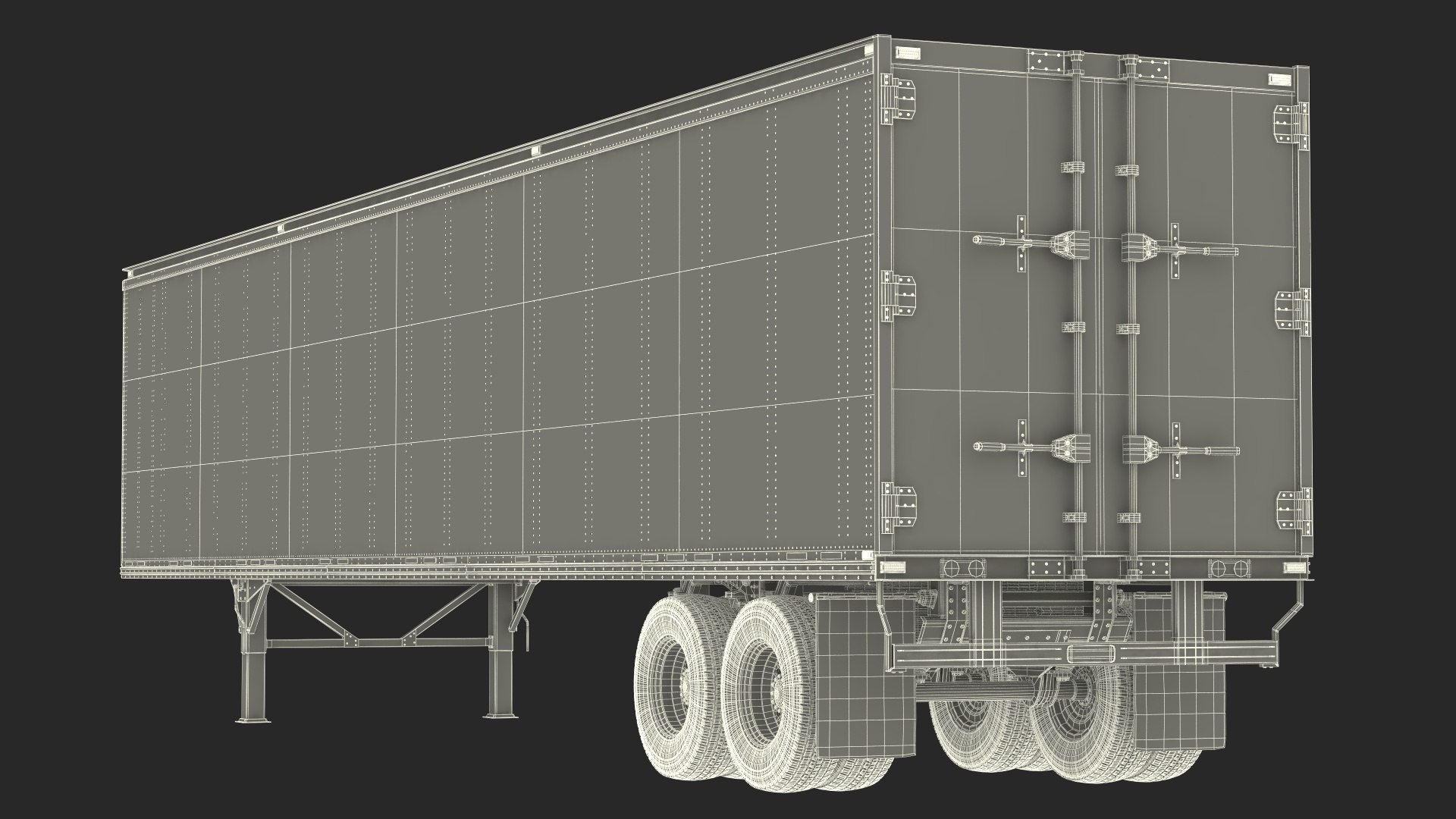 3D Standalone Semi Trailer - TurboSquid 2155039