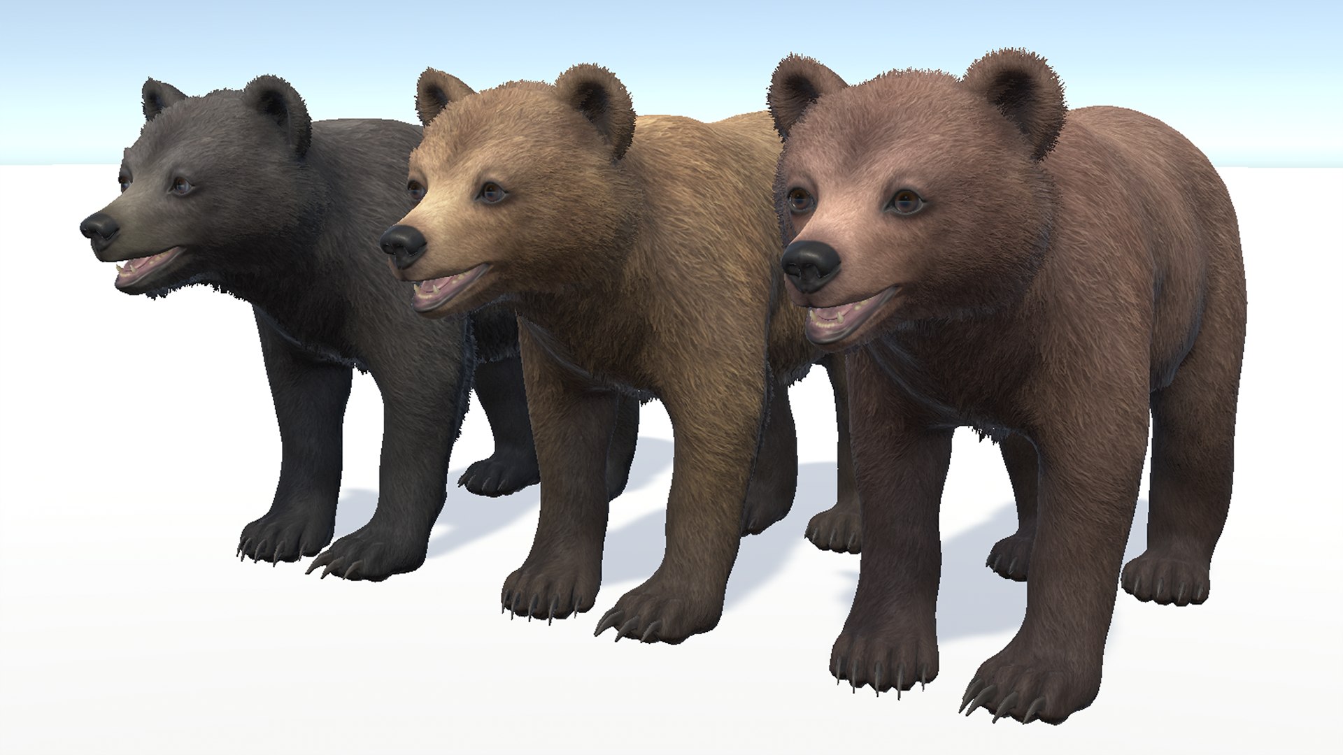 3D Bear - Cub model - TurboSquid 2104864