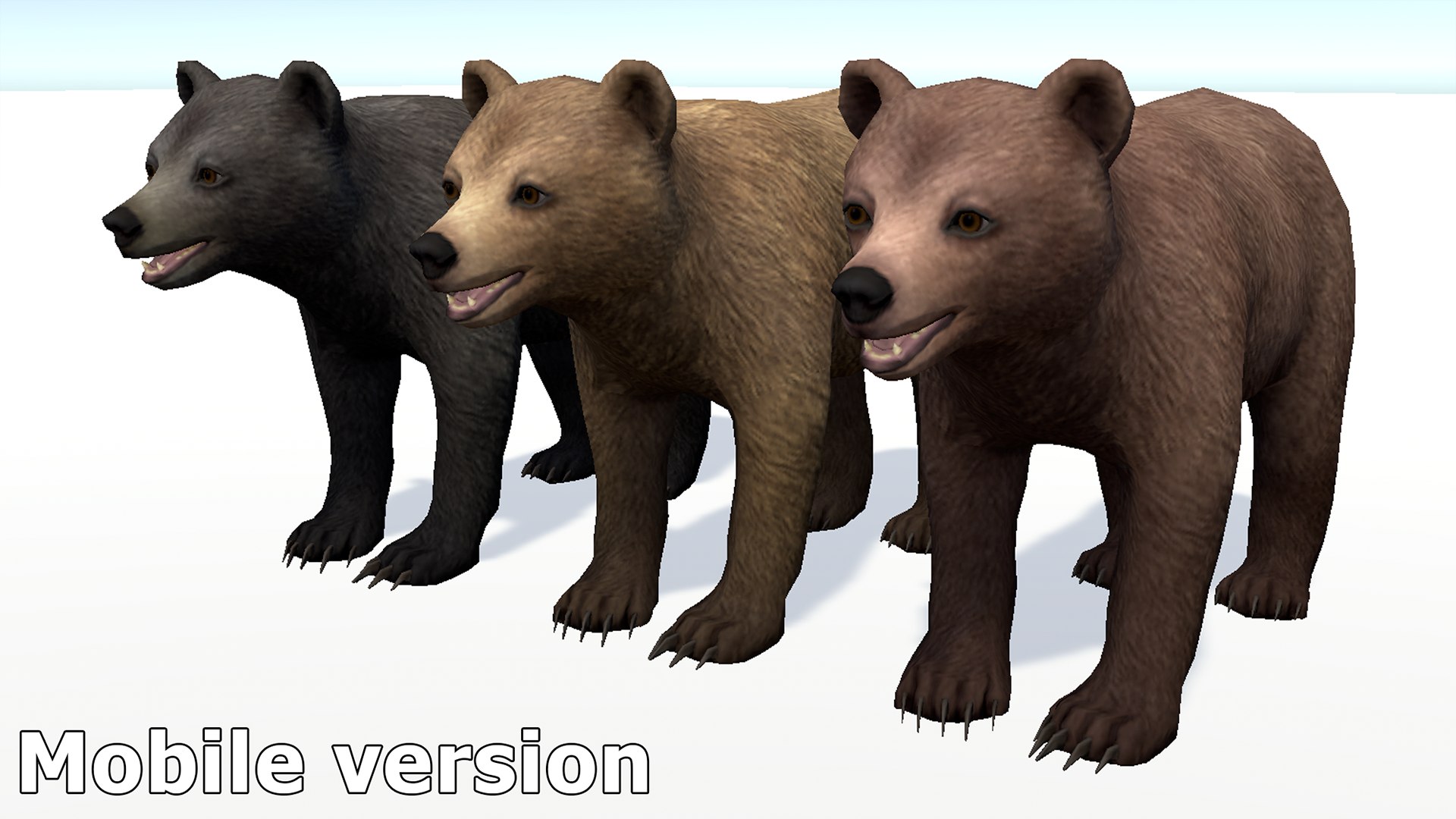 3D Bear - Cub model - TurboSquid 2104864
