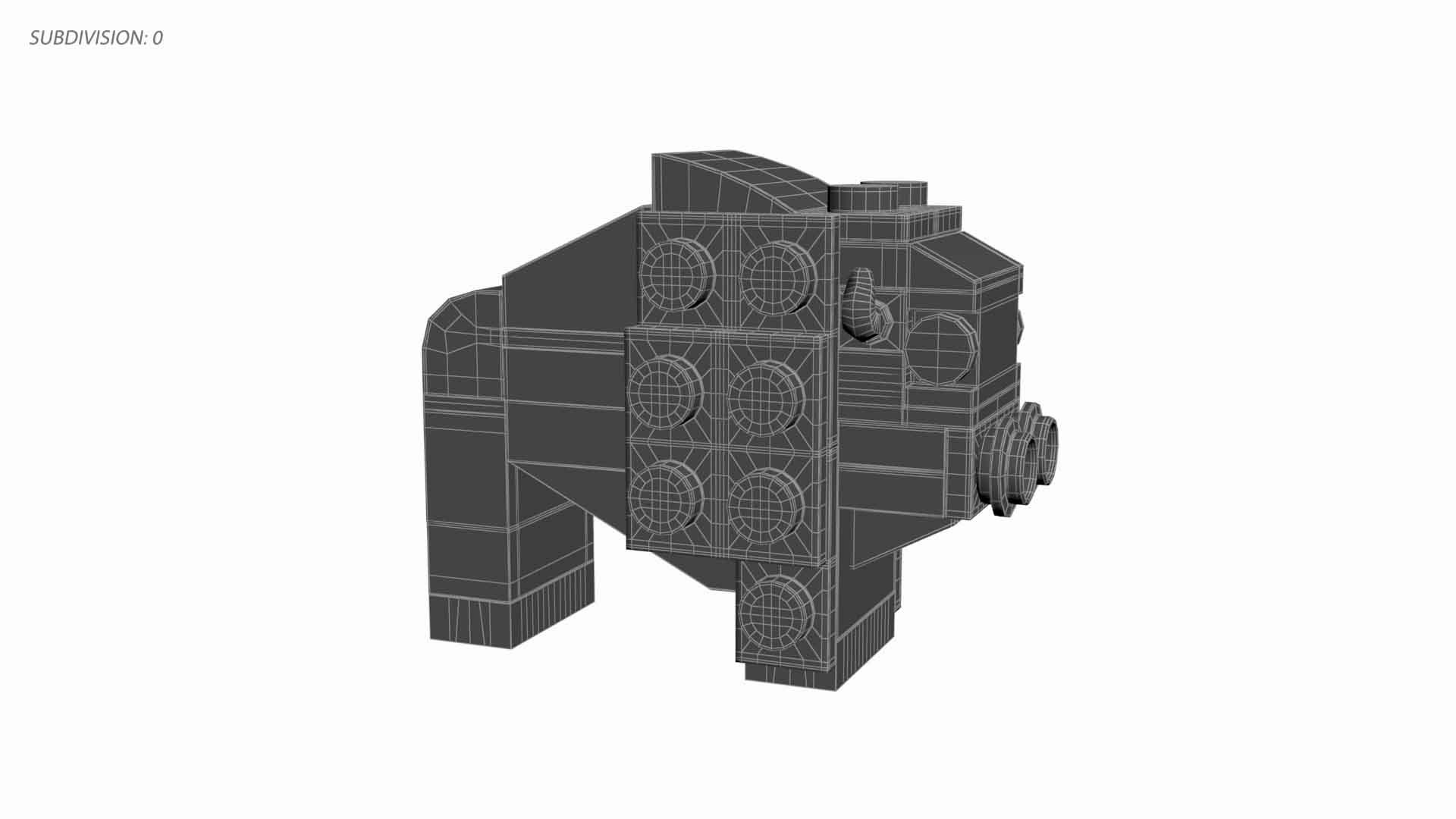 3D model Lego Buffalo Animal - TurboSquid 1784221