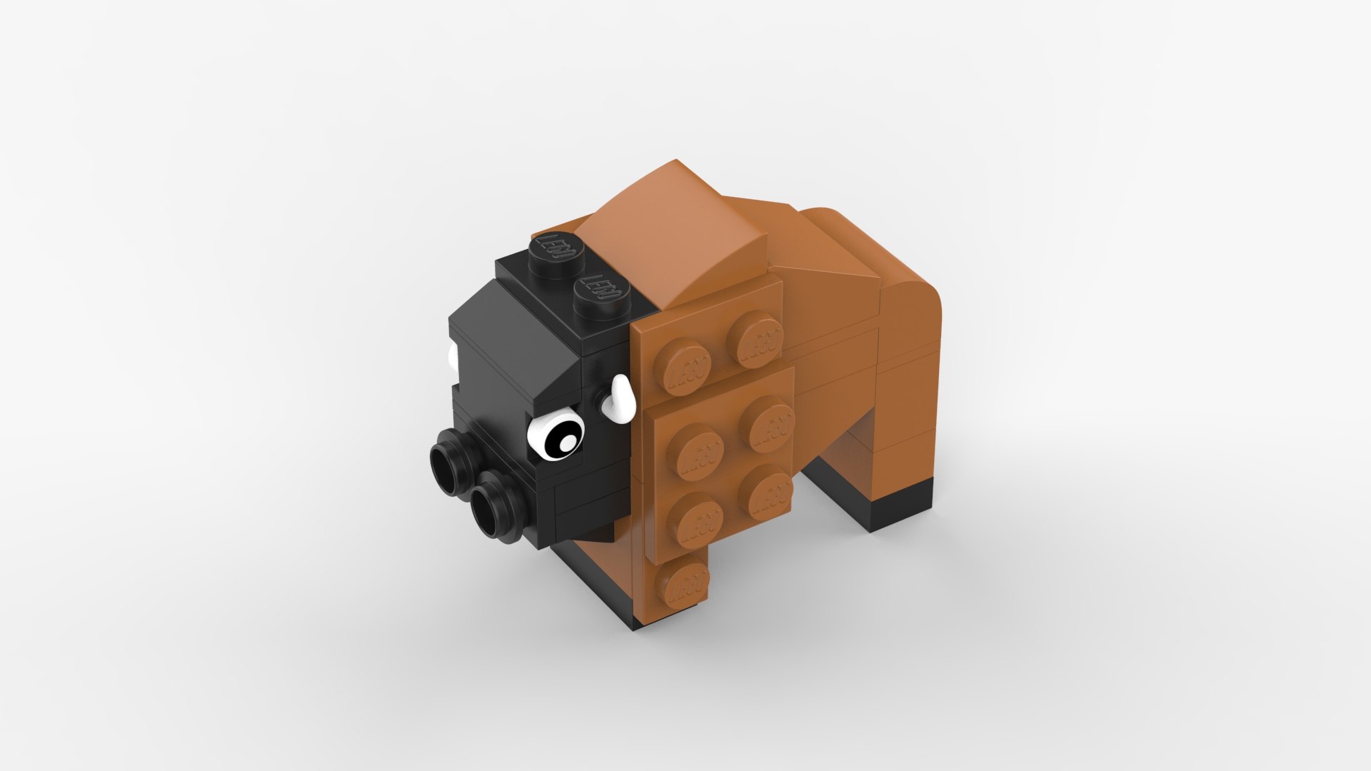3D model Lego Buffalo Animal - TurboSquid 1784221
