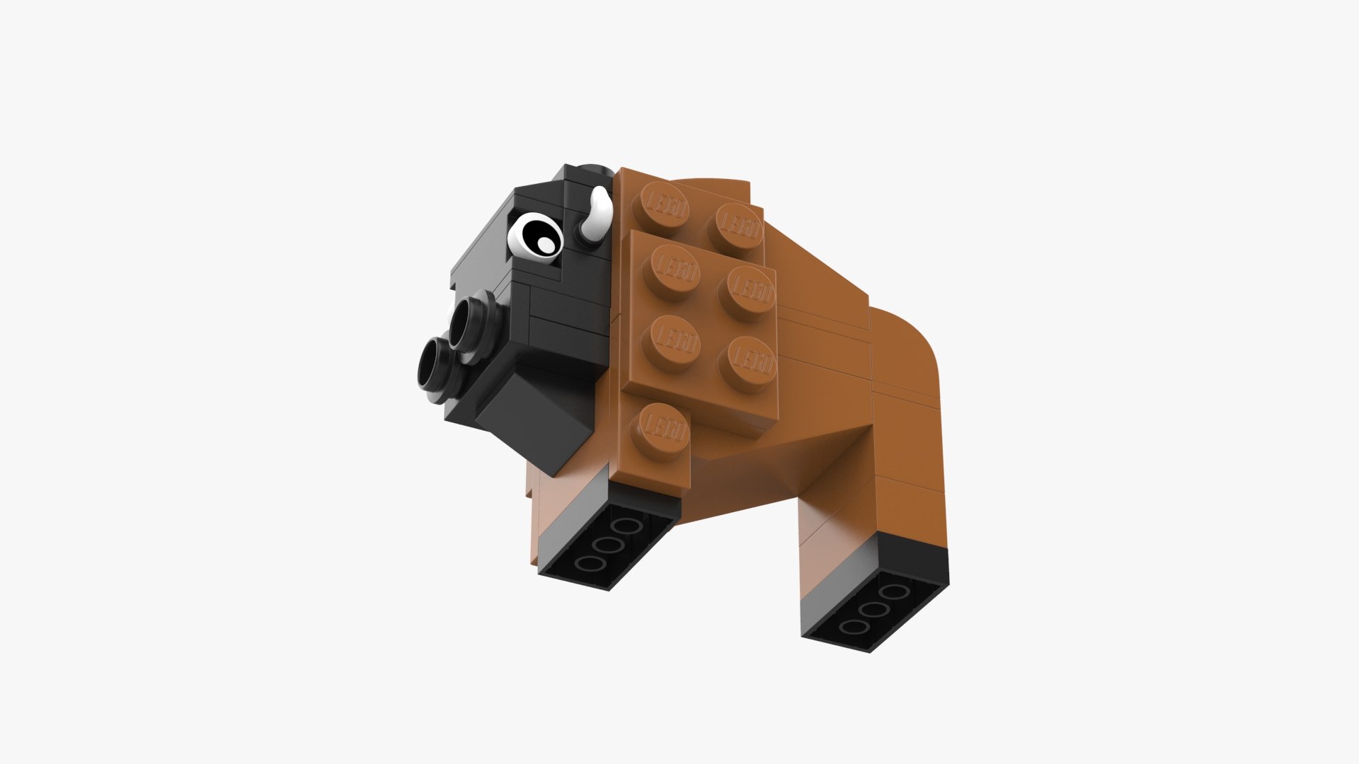 3D model Lego Buffalo Animal - TurboSquid 1784221